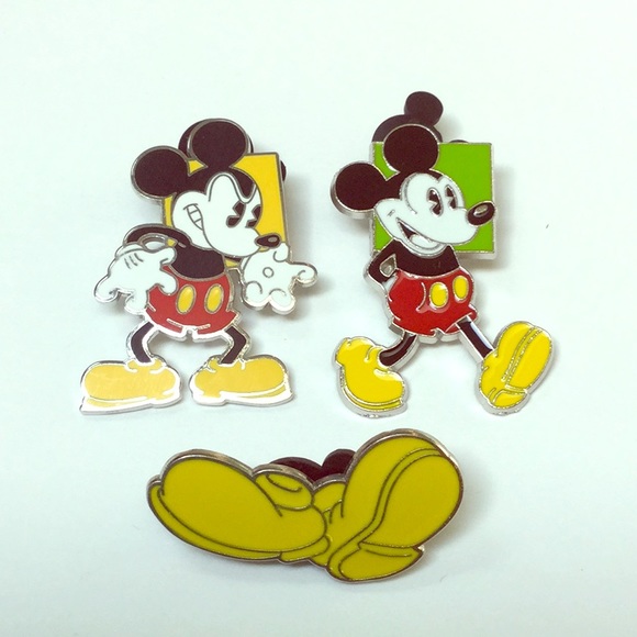 Disney Jewelry 3 Mickey Mouse Disney Pins Poshmark